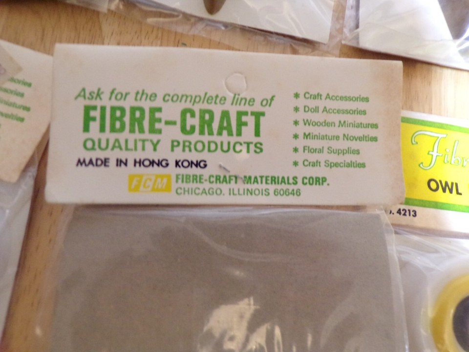 VTGFibre-Craft Macrame Plastic Owl Eyes & Beak 10 *You Pick* Yellow ...