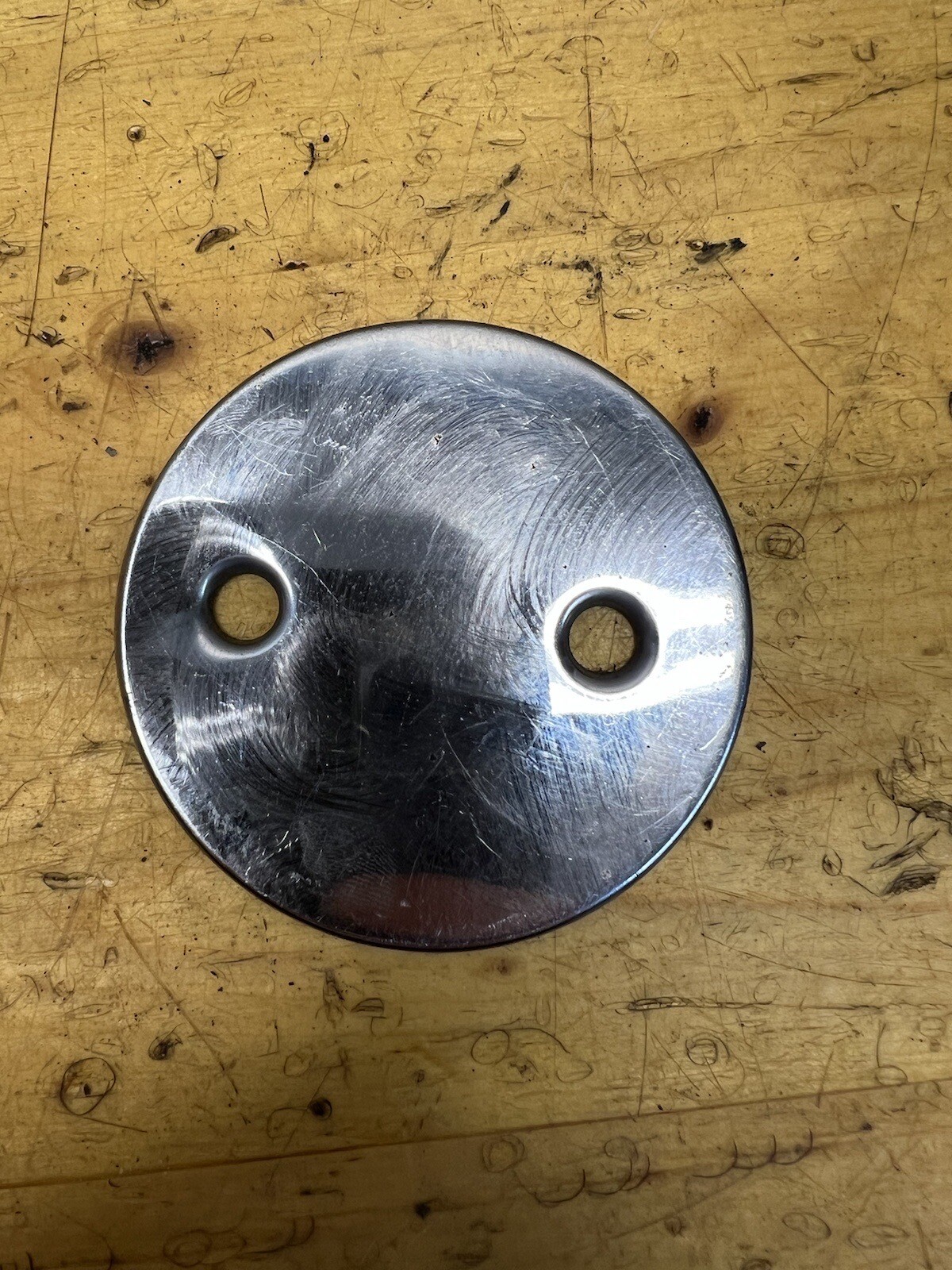 HARLEY-DAVIDSON KNUCKLEHEAD PANHEAD CHROME INSPECTION COVER 1936-57 Big ...