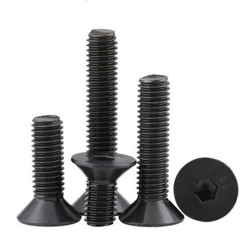 M12x20mm-40mm Left twist Screws Allen Countersunk Head Hexagon Anti ...
