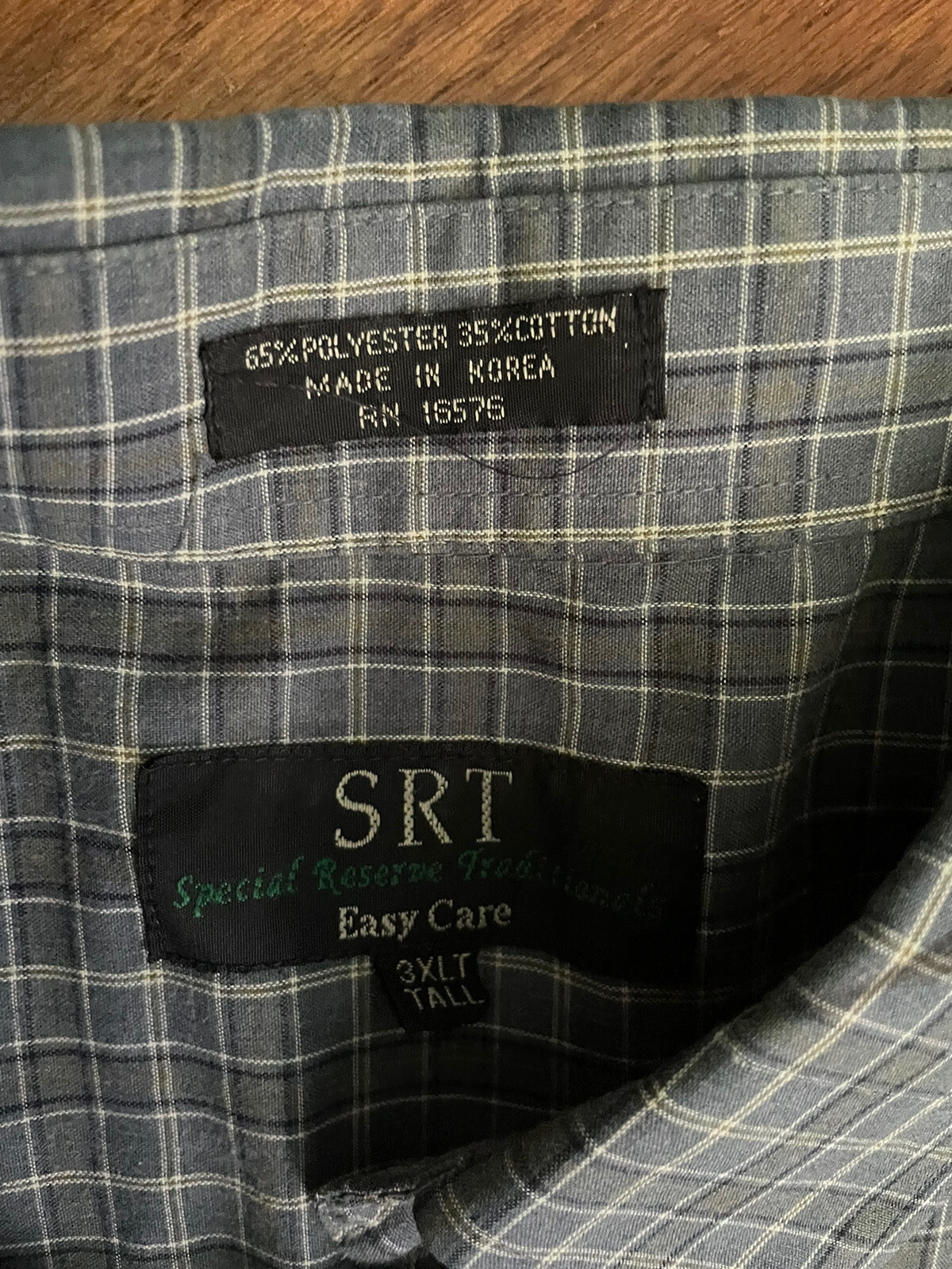 SRT Special Reserve Traditional 3XLT Blue & Gray Pl… - Gem