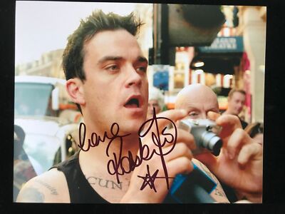 Robbie Williams - Autograph Take That Feel Angels Let Me Entertain You ...
