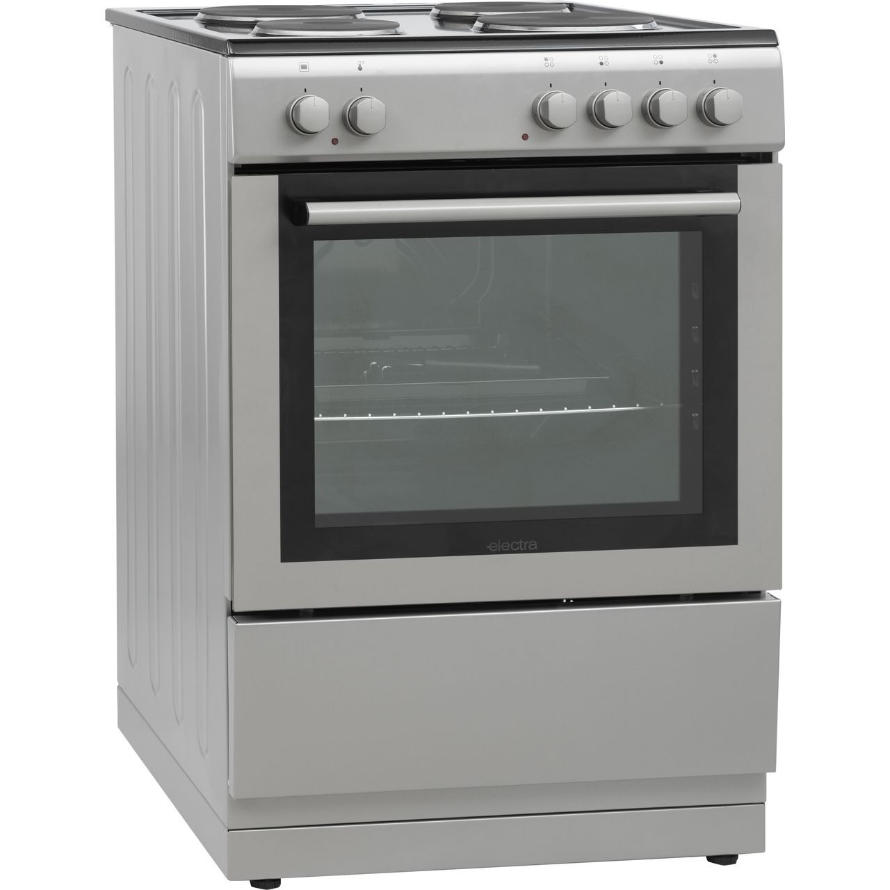Electra SE60S/2 60cm Free Standing Electric Cooker with Solid Plate Hob ...