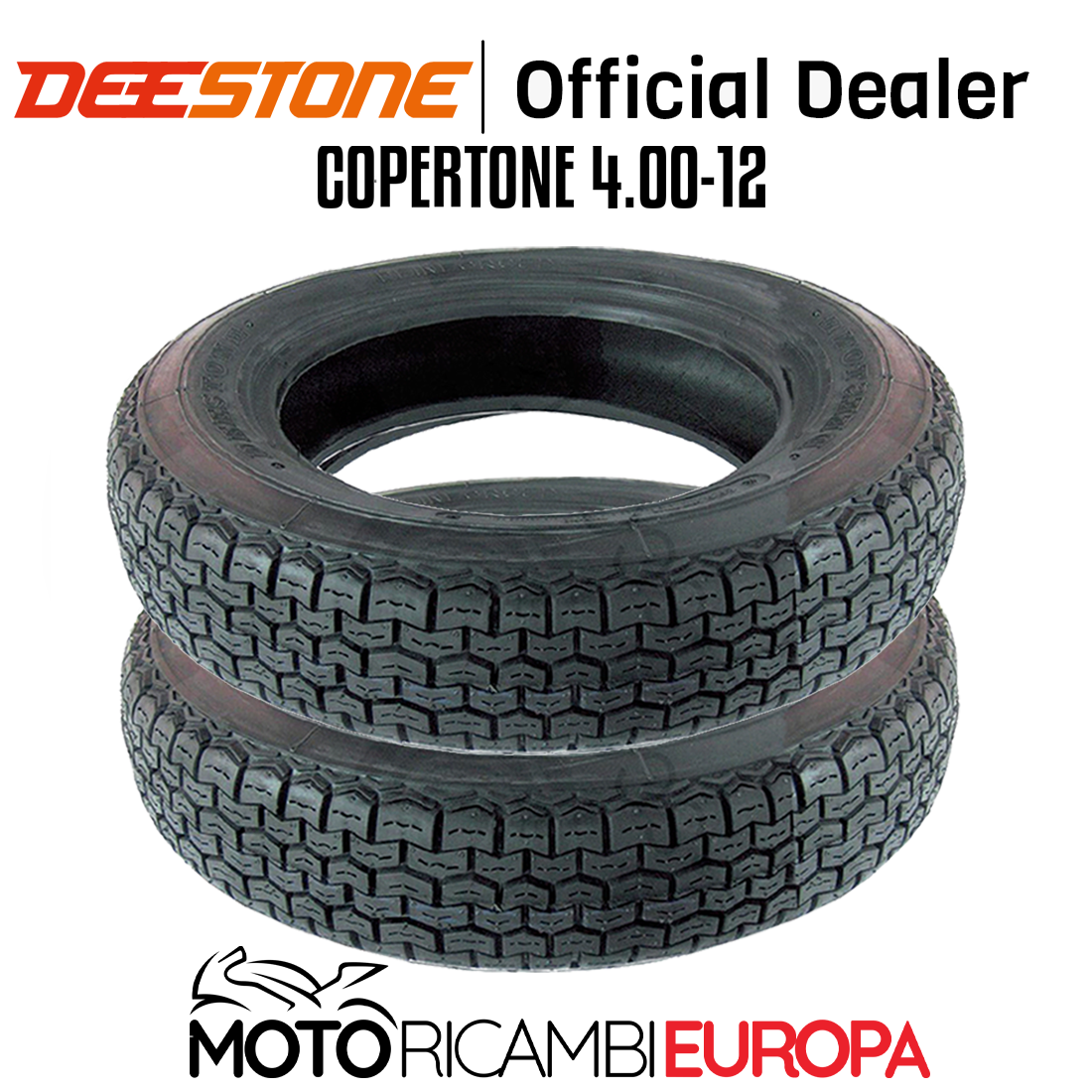DUE COPERTONI-GOMME DEESTONE APE TM -703 D817 4-00-12 POSTERIORE | eBay