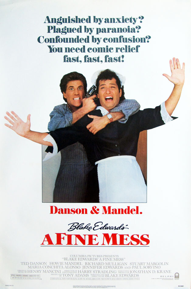 A FINE MESS great original 27x40 movie poster 1986 LAST ONE (th71 ...