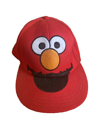 Sesame Street Elmo Adult Hat Baseball Cap Red Size 7 1/4 Acrylic Wool ...