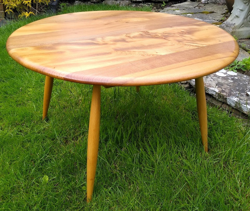 Vintage Ercol 142 Supper / Occasional Table - Blonde - Refinished | eBay UK