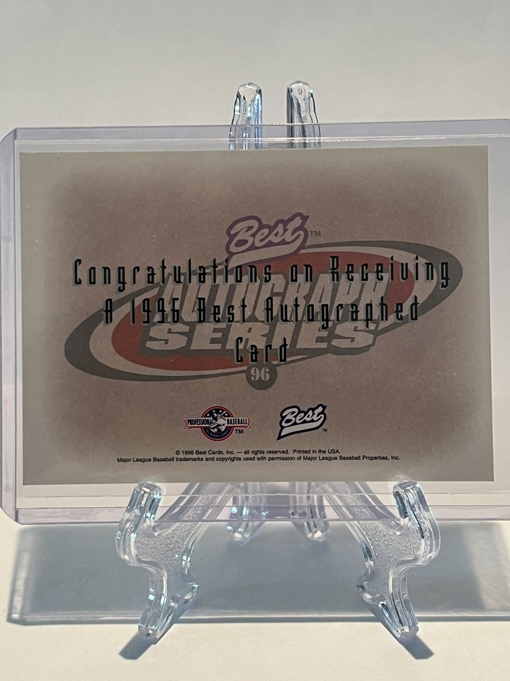 1996 Ralph Milliard Auto Best Cards | eBay