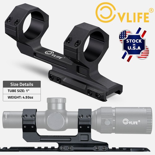 CVLIFE 1" Offset Cantilever Dual Ring Picatinny Scope Mounts Universal ...