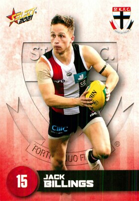 2021 ST KILDA SAINTS AFL Card JACK BILLINGS Footy Stars | eBay Australia