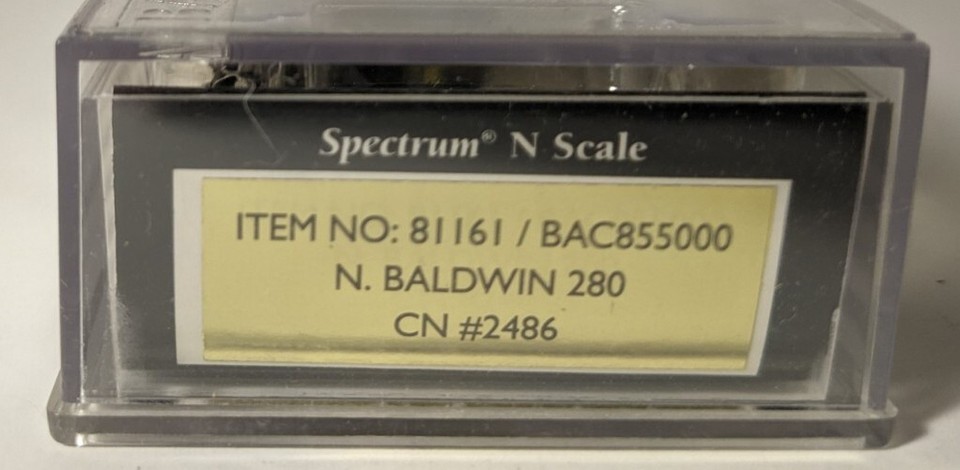 Spectrum ITEM NO: 81161/BAC855000 N. BALDWIN 280 CN #2486 | eBay
