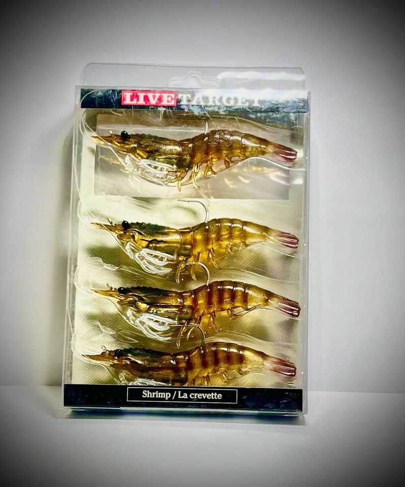 New Livetarget Shrimp Fishing/Jigging lures Sold individually Discount ...