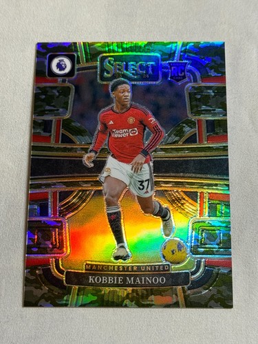 2023-24 Panini Select Premier League Terrace Camo Kobbie Mainoo Rookie ...