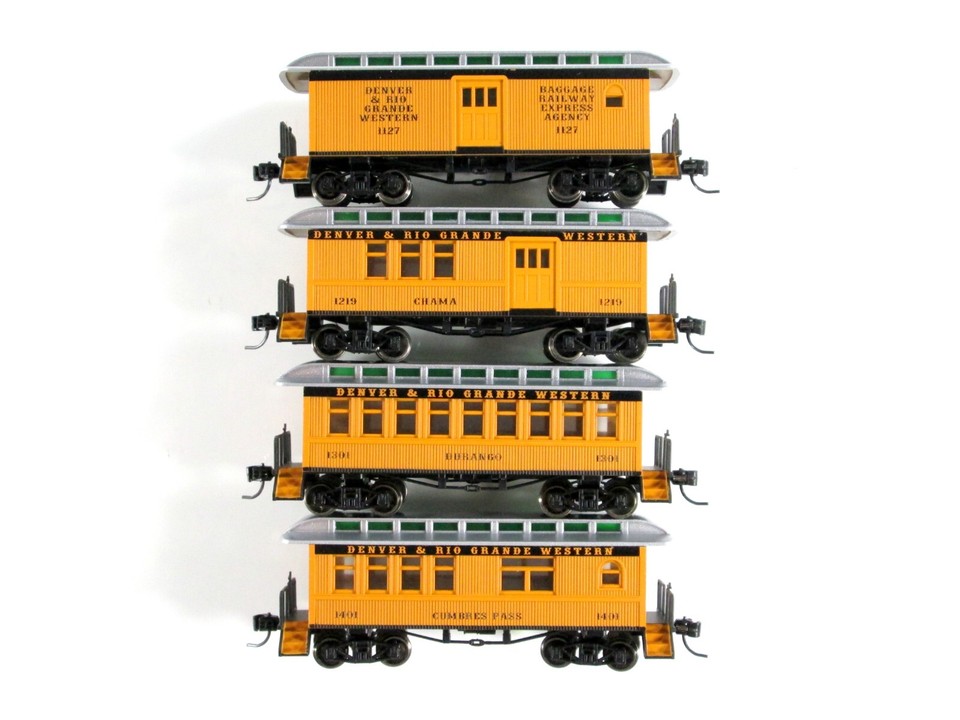 N Scale ***DENVER RIO GRANDE*** Silverton Overton 4-Car Set --- ATHEARN ...