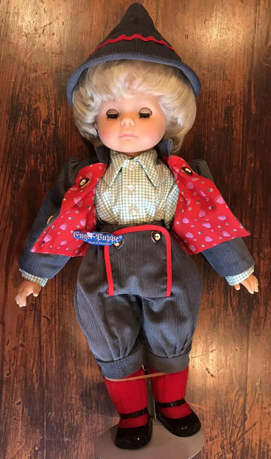 Rare ENGEL PUPPE German Doll "Frederick" w/box stand, only 2000 made | eBay