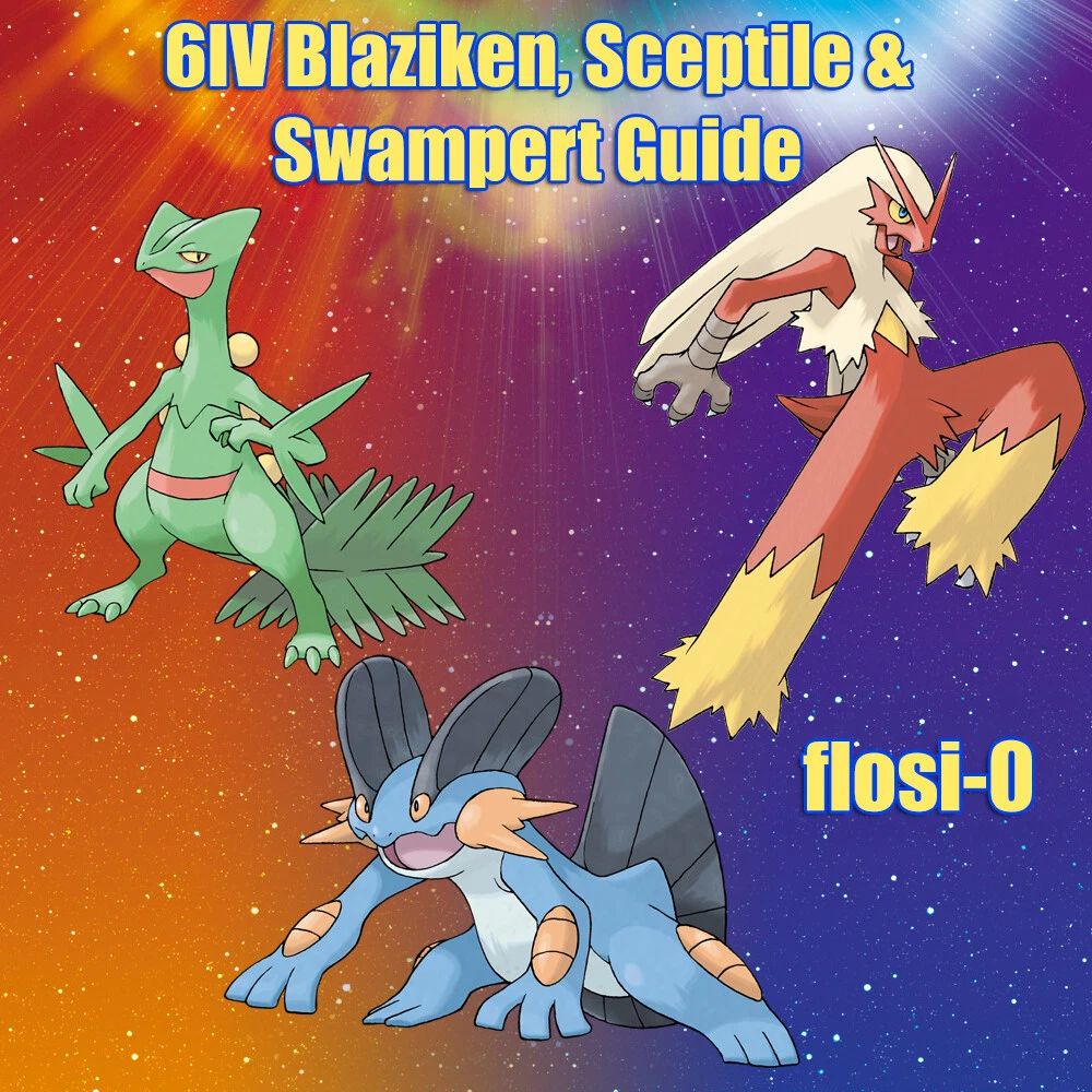 Sceptile Blaziken And Swampert Mega Evolution