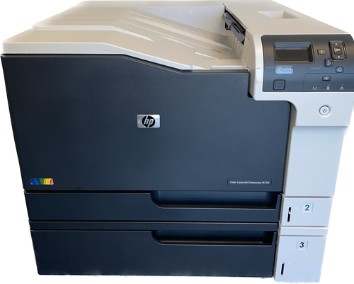 HP M750dn Color Laser Printer 11x17 Tabloid wide format D3L09A M750 w ...