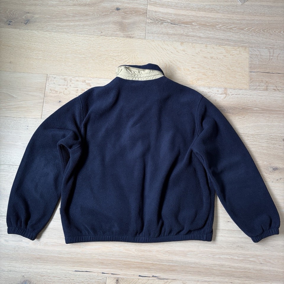 Polo Ralph Lauren XL Navy Blue Polartec Fleece Jacket Full Zip Pony ...