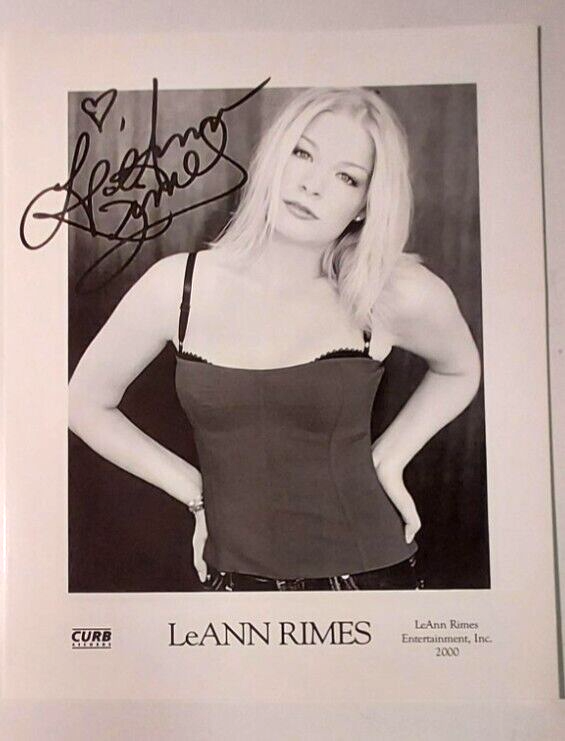 LeAnn Rimes Official Fan Club Glossy Autographed Photo 2000 | eBay