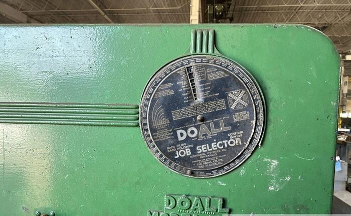 36" x 10" DOALL "V36 CONTOUR" VERTICAL BAND SAW - TILT TABLE - 1.5 HP ...