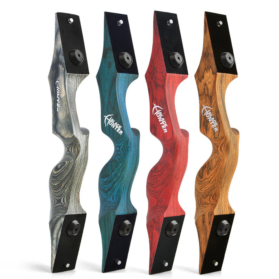 15" Recurve Bow Riser Square Takedown Wooden Archery Hunting RH LH ...