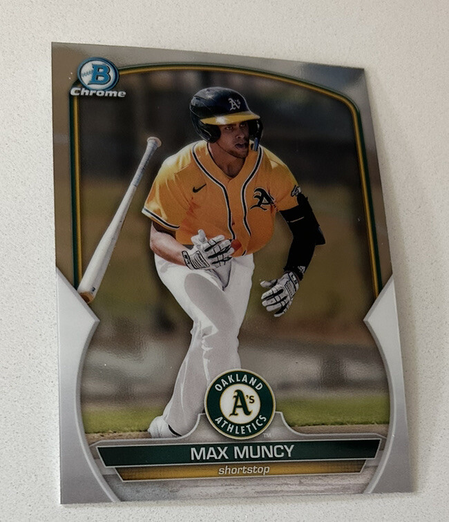 2023 Bowman Chrome Prospect #BCP-87 Max Muncy - Oakland Athletics | eBay