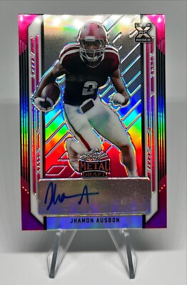 2021 Leaf Metal Jhamon Ausbon Blue Marble Rookie Auto /20 Eagles Texas ...
