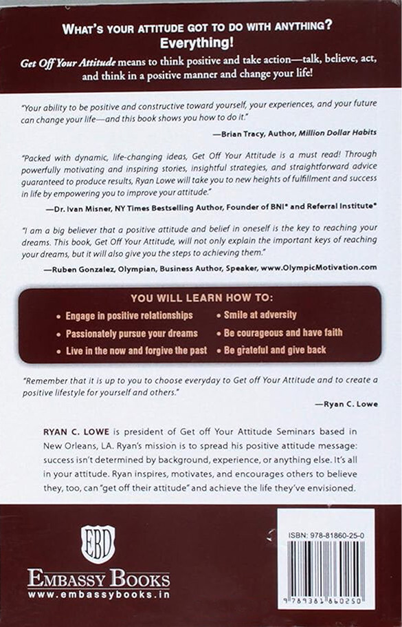Get Off Your Attitude Paperback Book by Ryan Lowe (Author),Change Your ...