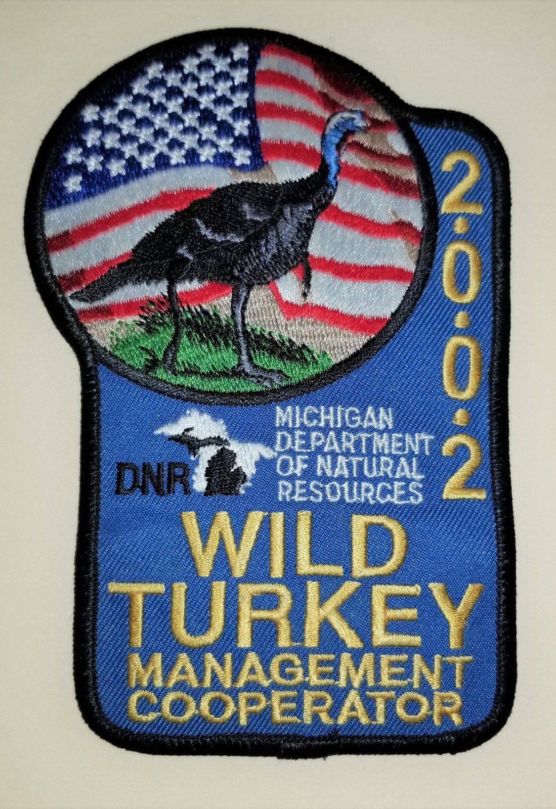 2002 MICHIGAN SUCCESSFUL DNR TURKEY HUNTING PATCH - DEER - BEAR - ELK ...