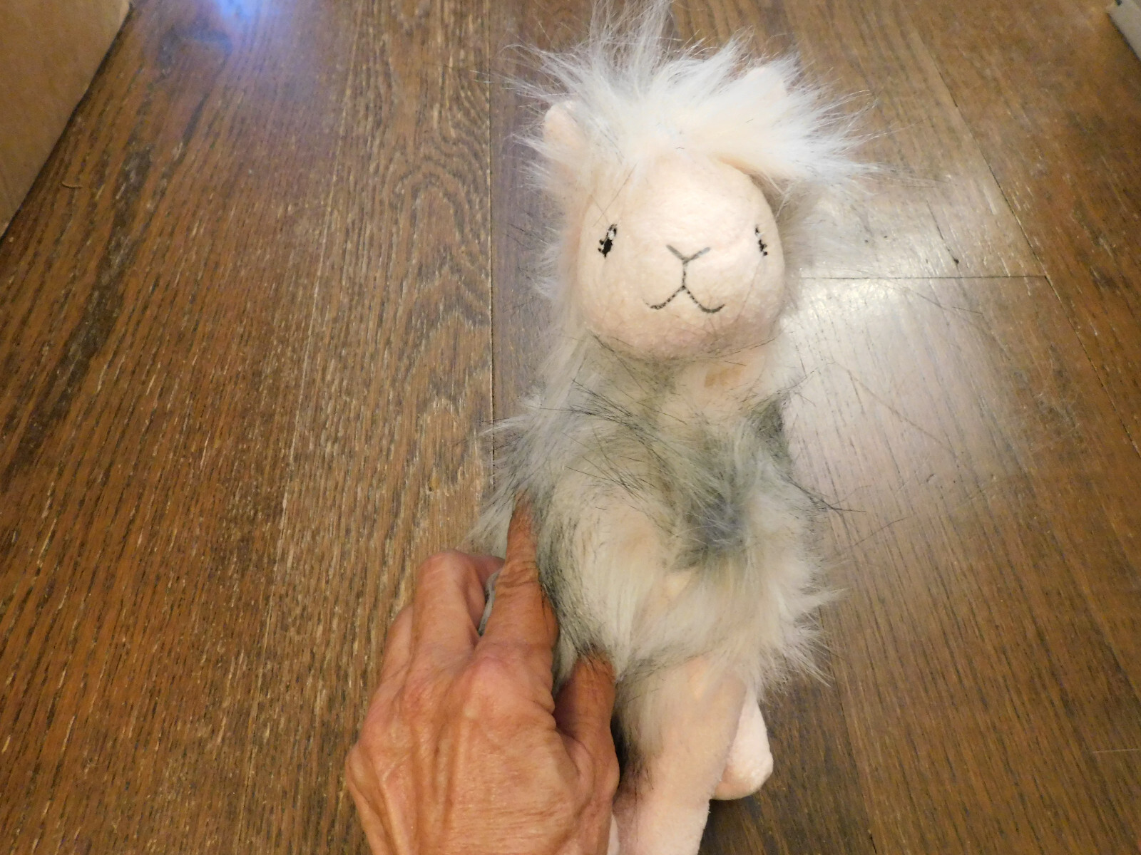 Mary Meyer Llama Glama Fab Fuzz Baby Pink Plush FUZZY FURRY Soft Cuddle ...