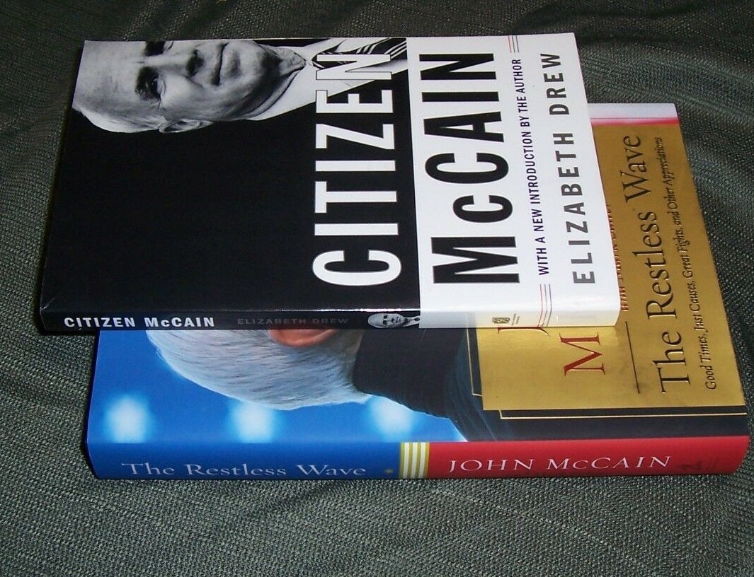 Lot 2 John McCain Books The Restless Wave: 9781501178009; Citizen ...