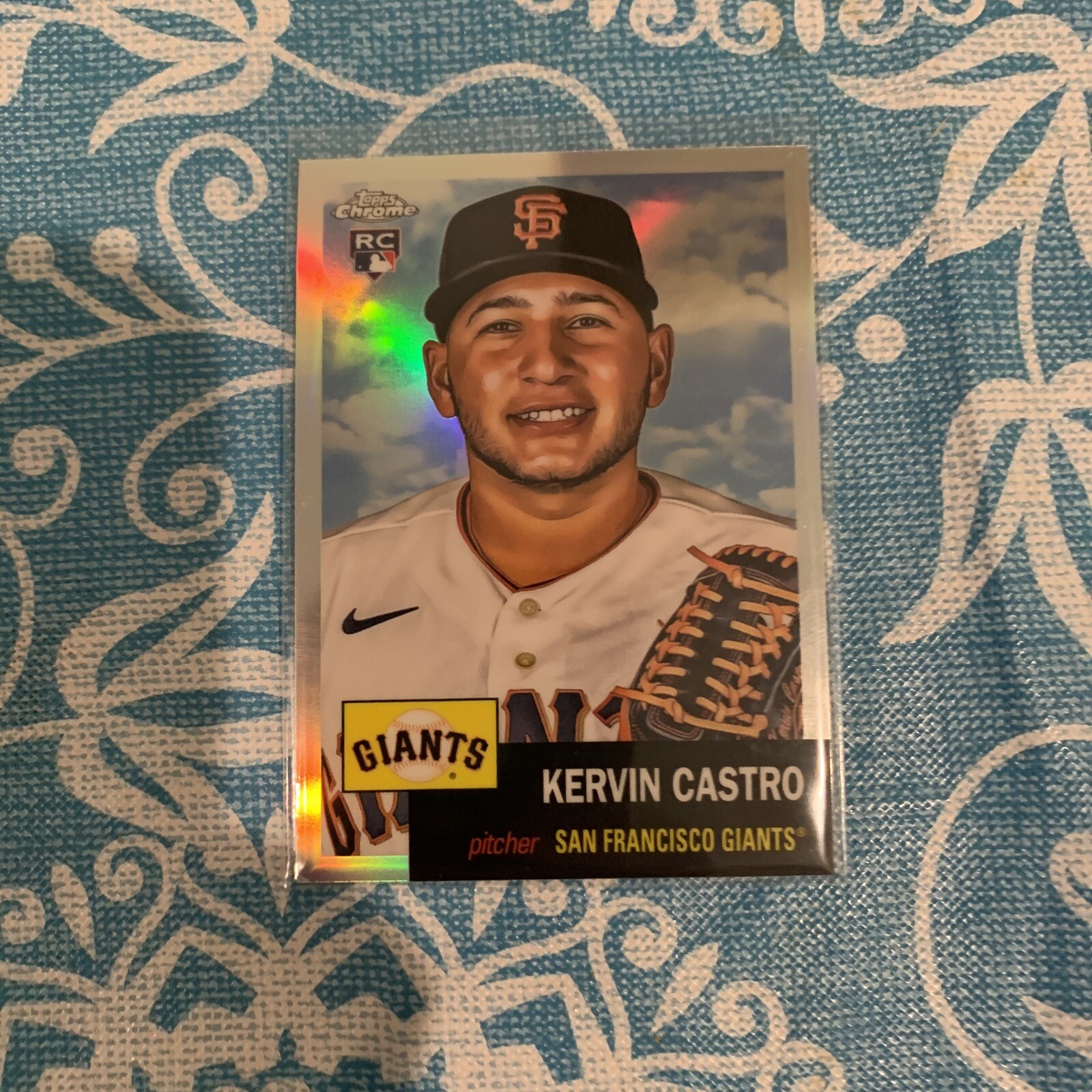 2022 Topps Chrome Platinum Anniversary #477 Kervin Castro RC Refractor ...