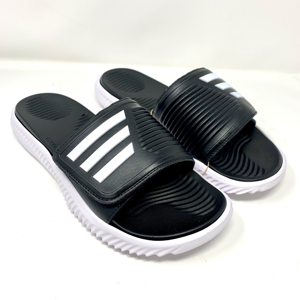 Adidas Alphabounce Slide 2.0 Sandals Black White Men’s 12 GY9415 | eBay