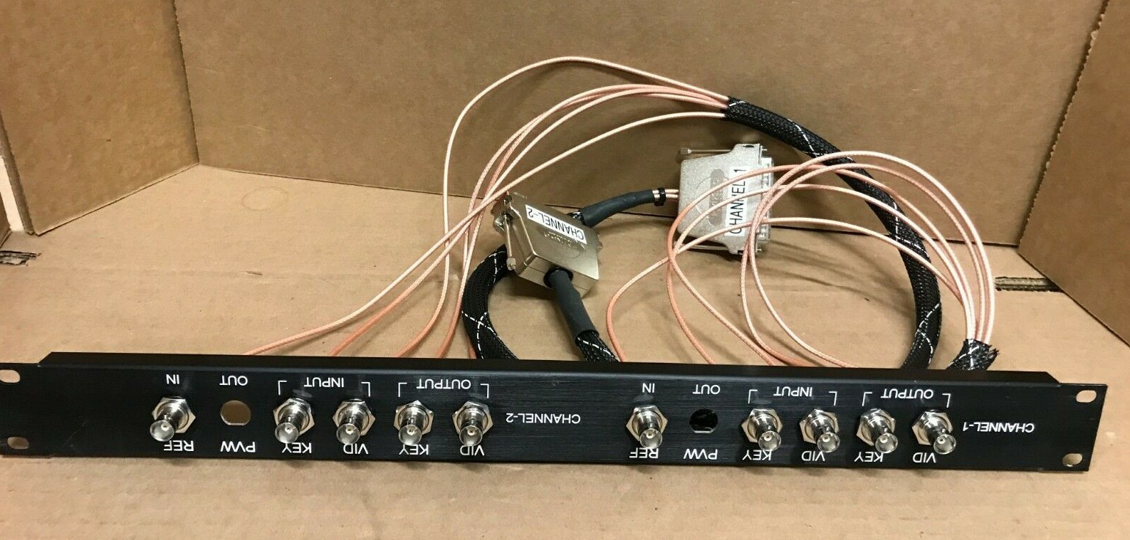 Chyron Video 2 CHANNEL Break-Out Panel BOB | eBay