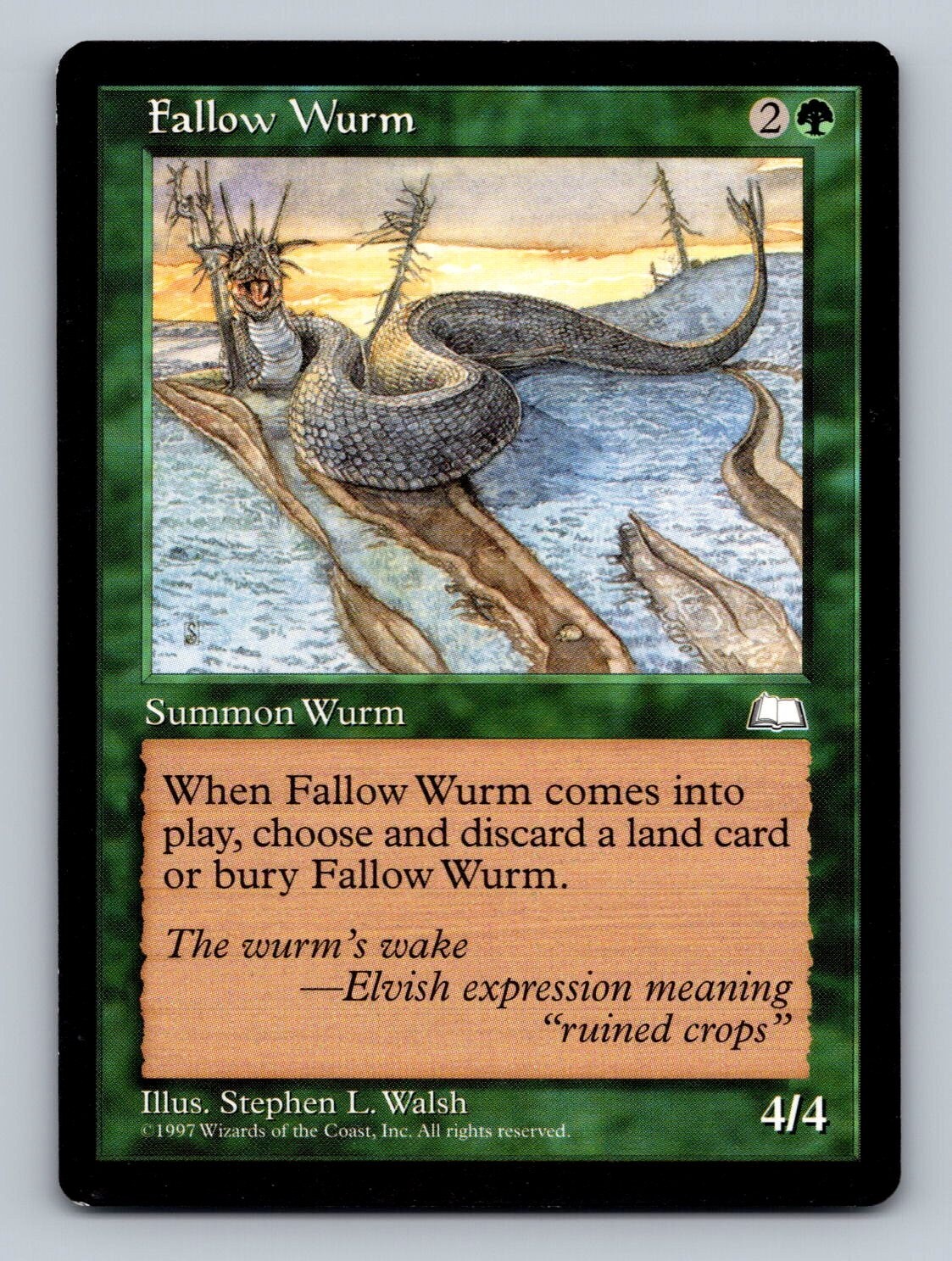 Fallow Wurm - Weatherlight - Magic The Gathering - MTG - NM | eBay