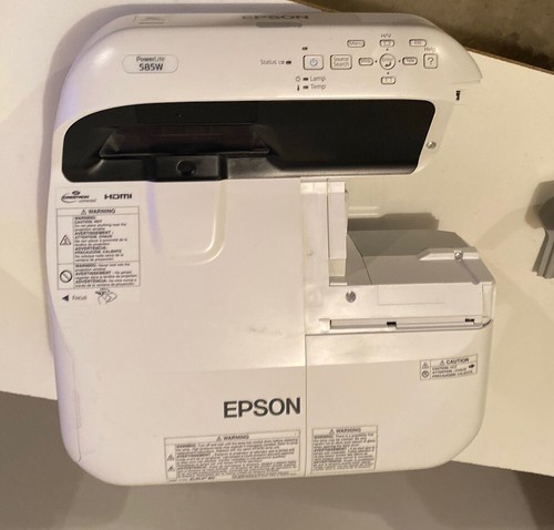 Epson PowerLite 585W 3LCD Projector - 2919hrs - with 2 Remotes & New ...