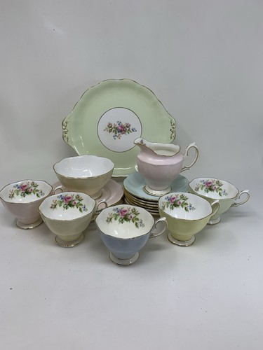 Royal Albert Harlequin 19 Pieces Tea Set [b.B0-45] | eBay UK