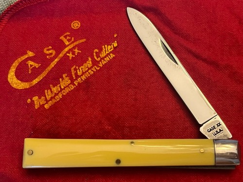 CASE XX knife Vintage 1974 yellow delrin Doctors knife | eBay