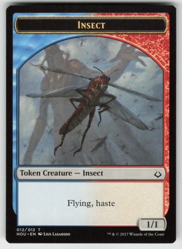 MTG Insect // Warrior Double-Sided Token T Hour of Devastation 12 // 17 ...