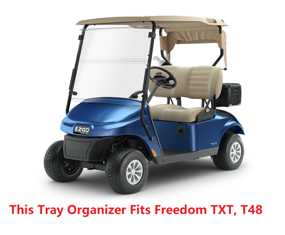 Golf Cart Front Basket Dash Storage / Tray Organizer For EZGO Freedom ...