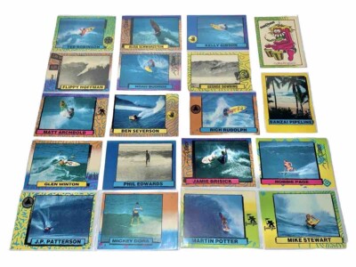 ( 20 ) 1987 Astroboyz Surf Cards Lot/Set Body Boarders RARE Mike ...