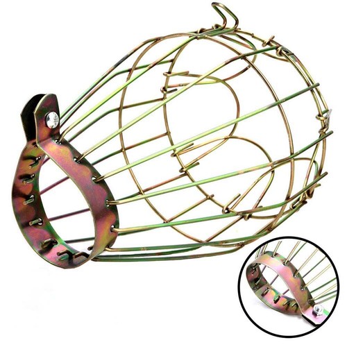 Industrial Iron Wire Bulb Guards Clamp Metal Lamp Cage Retro Trouble ...