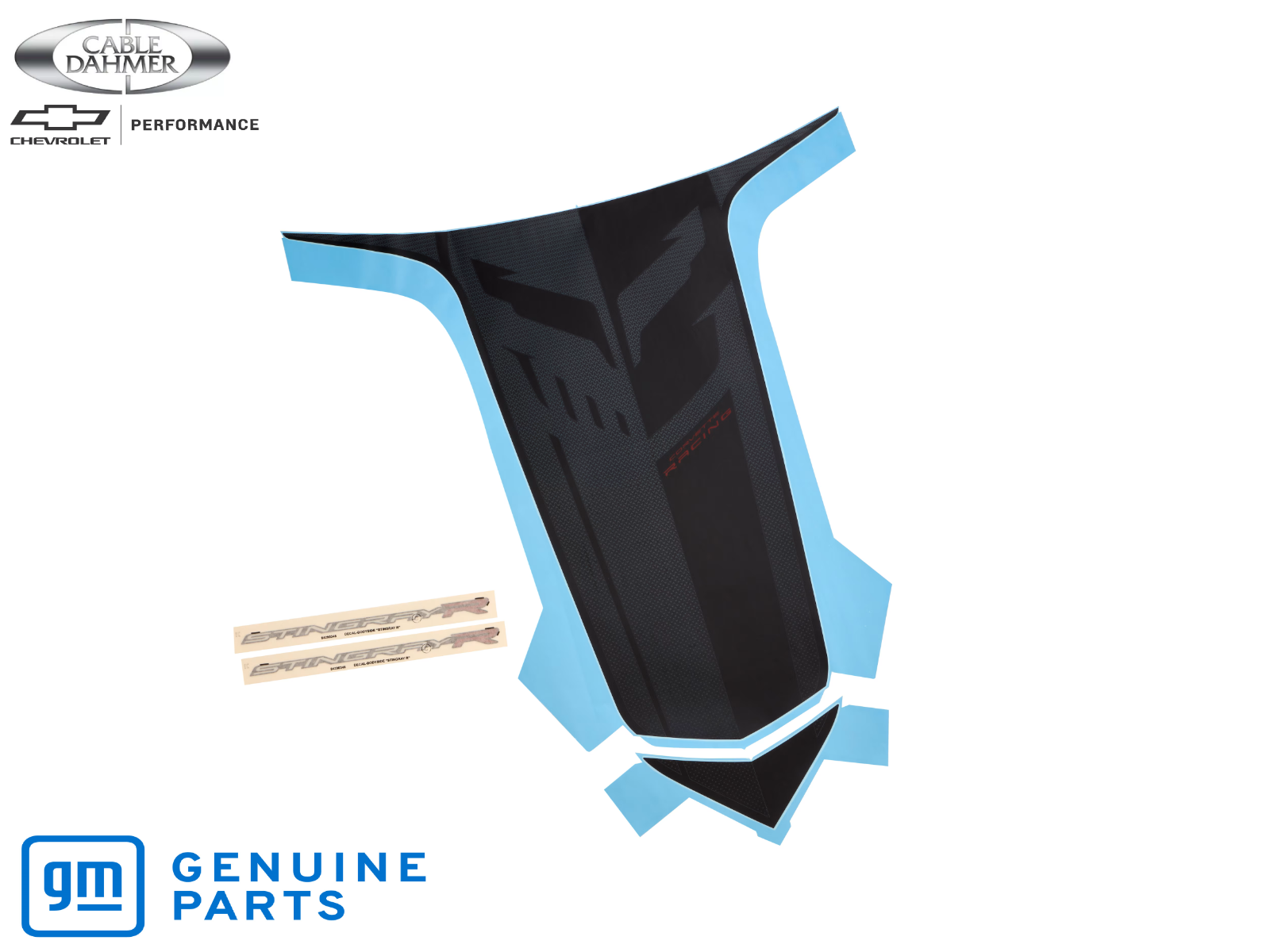 2020-2023 Corvette C8 Jake Logo Stingray R Hood Decal Package 84290339 ...
