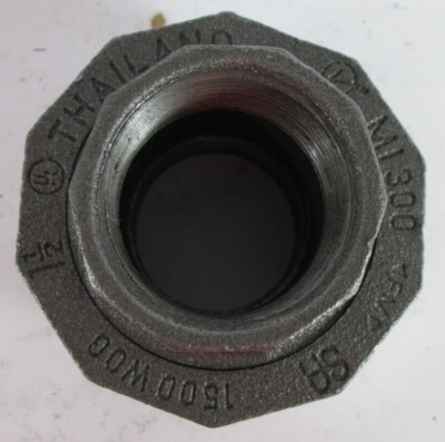 SA - Malleable Iron 1-1/2" Pipe Union - 1500 WOG - MI 300 - Lot of 10 ...