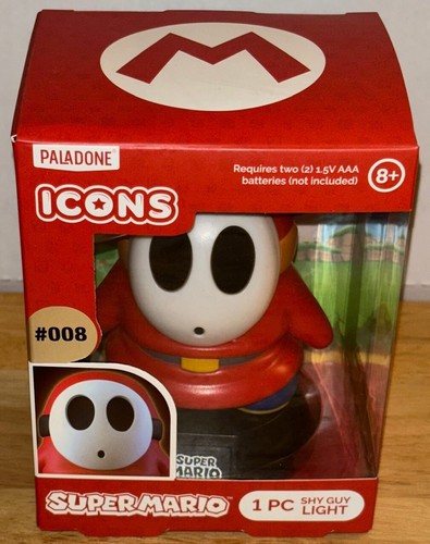 Super Mario Icons Light Shy Guy 4" Figure #008 Paladone Nintendo NIB ...