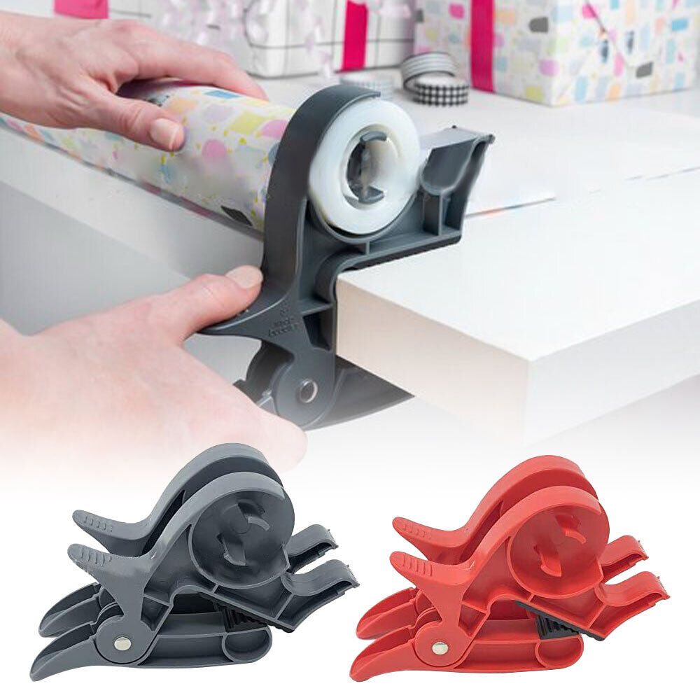 2x Wrap Buddies Wrap Clips Buddies Tabletop Gift Tool Tape Dispenser ...