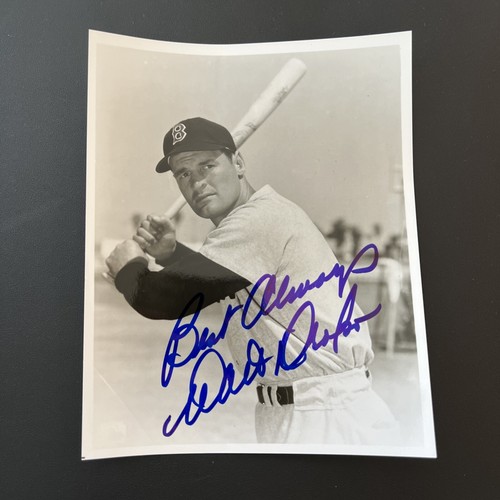 Vintage Baseball Red Sox Walter Dropo Signed Autographed 8x10 Photo | eBay