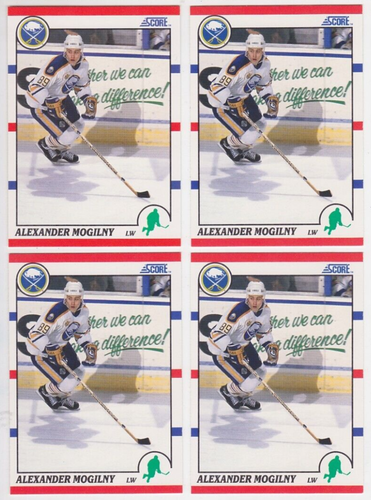 1990-91 Score #43 Alexander Mogilny Rookie LOT x 4 Buffalo Sabres rc | eBay