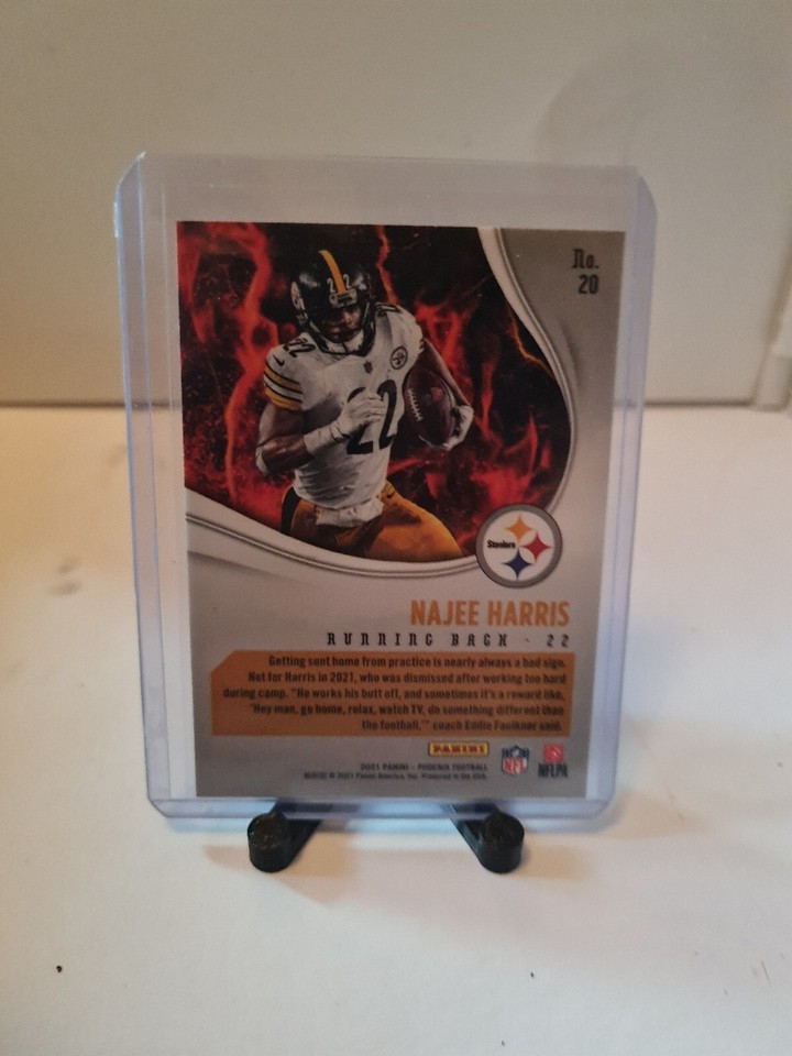 2021 Phoenix 🏈 NAJEE HARRIS Heat Wave SILVER Rookie Pittsburgh Steelers ...