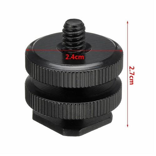 1/4~Mount Screw To Flash Hot Shoe Adapter Camera Light Stand Nut For ...
