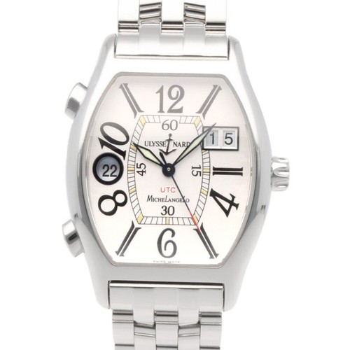 Ulysse Nardin Michelangelo UTC Dual Time Watches 233-48-7 Stainless ...